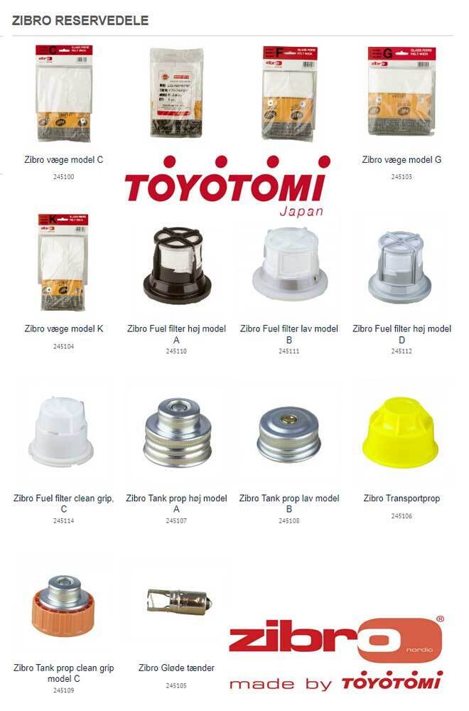 Zibro Spare Parts Offer 45,00 DKK