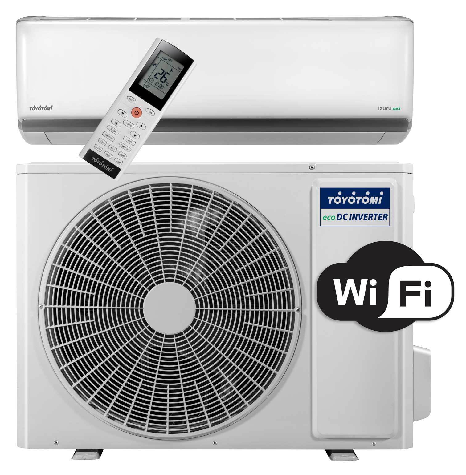 TOYOTOMI Varmepumpe 60m2. 2128ZR Tilbud 5.610,00 DKK